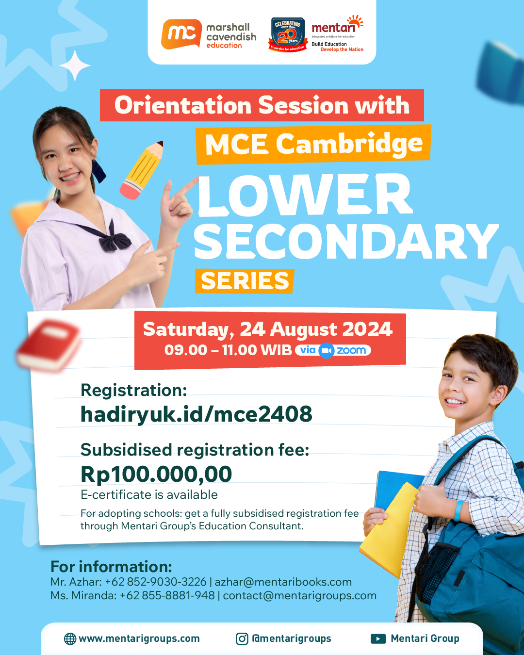 Orientation Sessions With Mce Cambridge Lower Secondary Math And ...